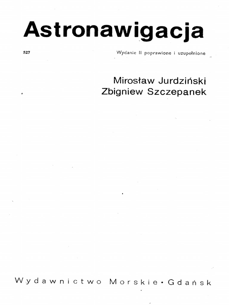 Miroslaw Jurdzinski - ASTRONAWIGACJA | PDF