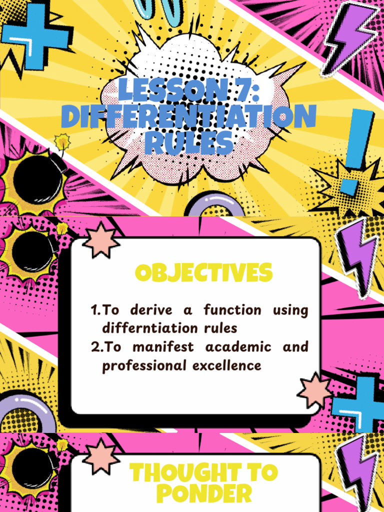 Lesson 7 Differentiation Rules | PDF