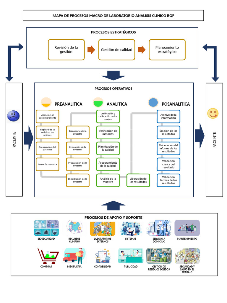 Mapa de Procesos Macro de Laboratorio BQF | PDF | Calidad (comercial ...
