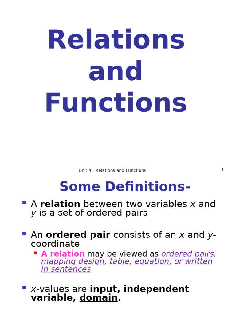 RELATONS-AND-FUNCTIONS | PDF | Function (Mathematics) | Theoretical ...
