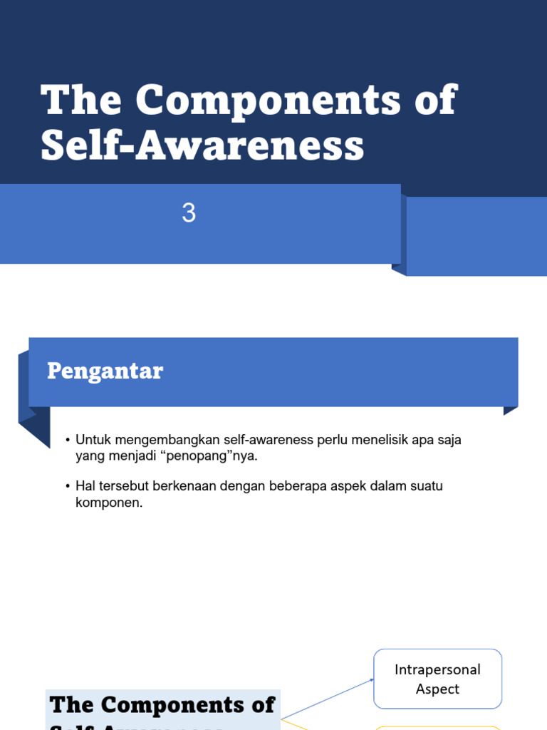 Komponen Kesadaran Diri | PDF