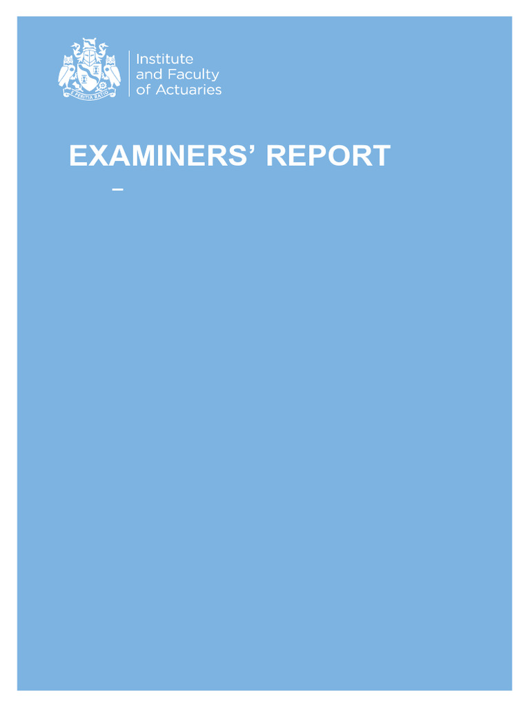 CP1-2 April 2024 Examiner Report | PDF | Pension | Bonds (Finance)