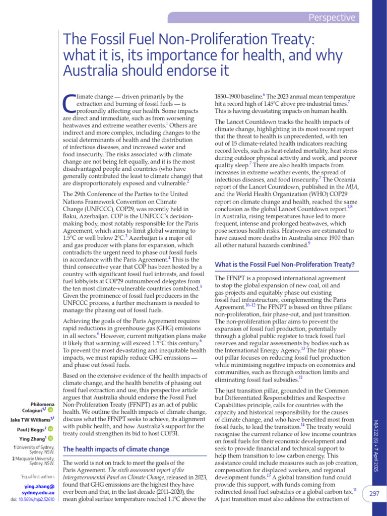 The Fossil Fuel Non-Proliferation Treaty: What It Is, Its Importance ...