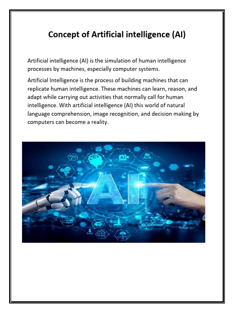 Understanding Artificial Intelligence Concepts | PDF | Artificial ...