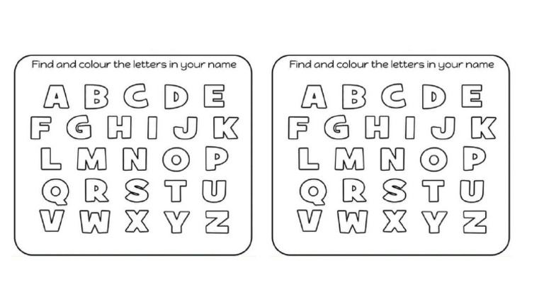 My Name - Letters | PDF