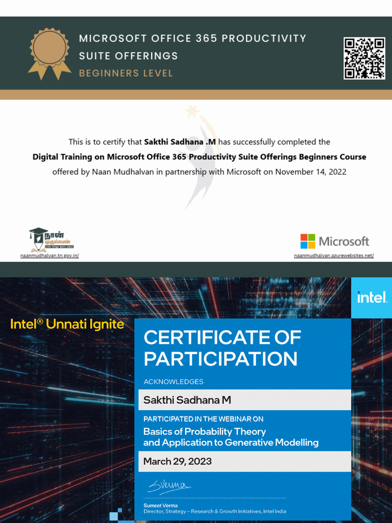 Microsoft Office 365 Beginners Course Completion | PDF