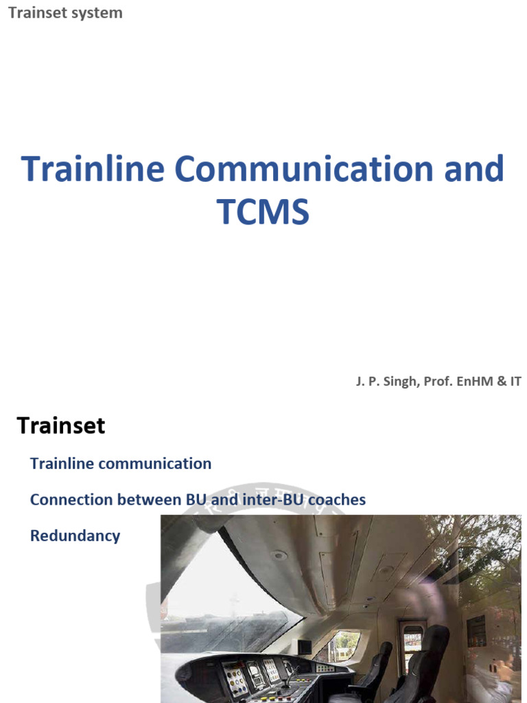 Trainset Trainline Communication TCMS | PDF | Brake | Rail Transport