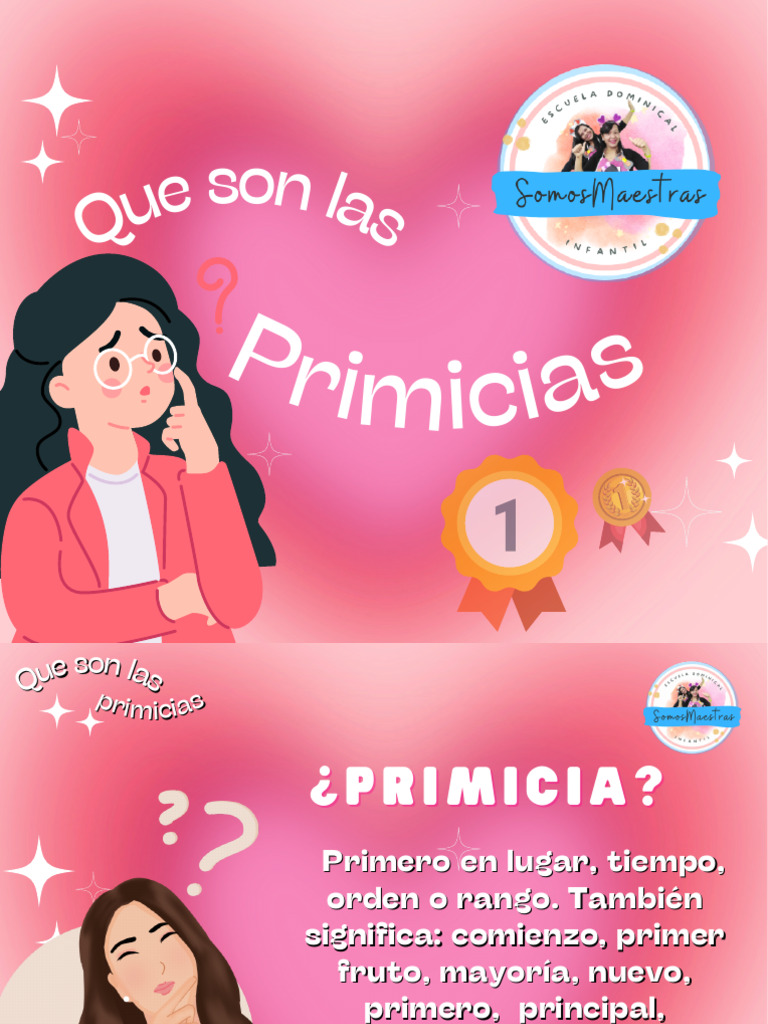 ¿Qué son las primicias? Definición y significado | PDF