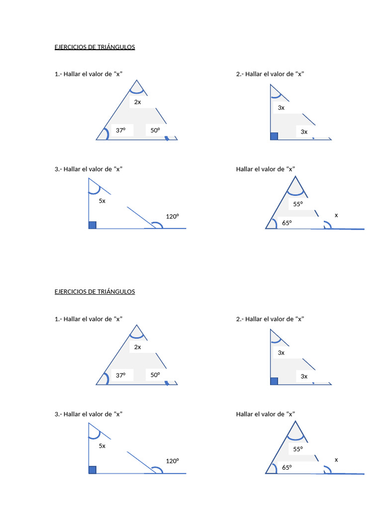 Ejercicios De Triángulos Para Primaria Pdf