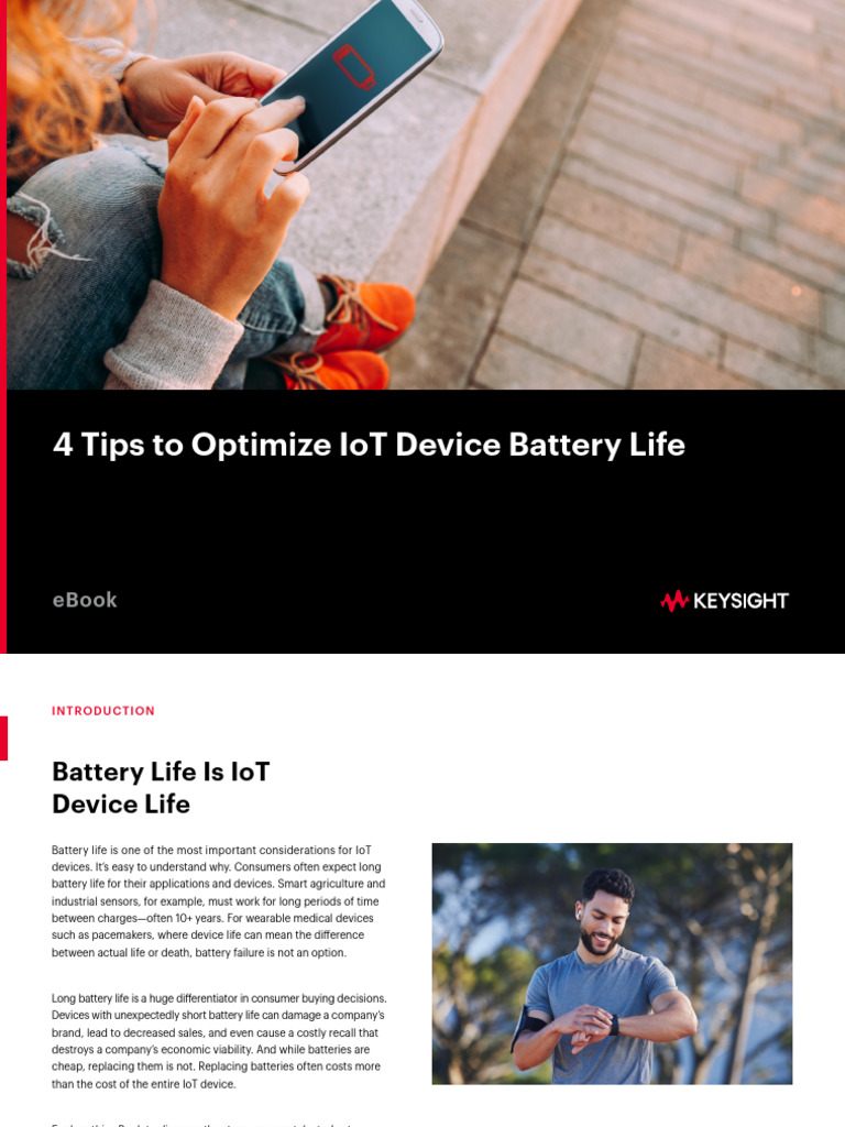 4 Battery Life Optimization Tips For IoT Devices | PDF ...