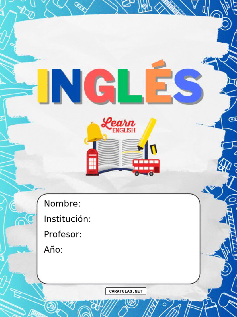 Caratulas de Inglés para Secundaria | PDF