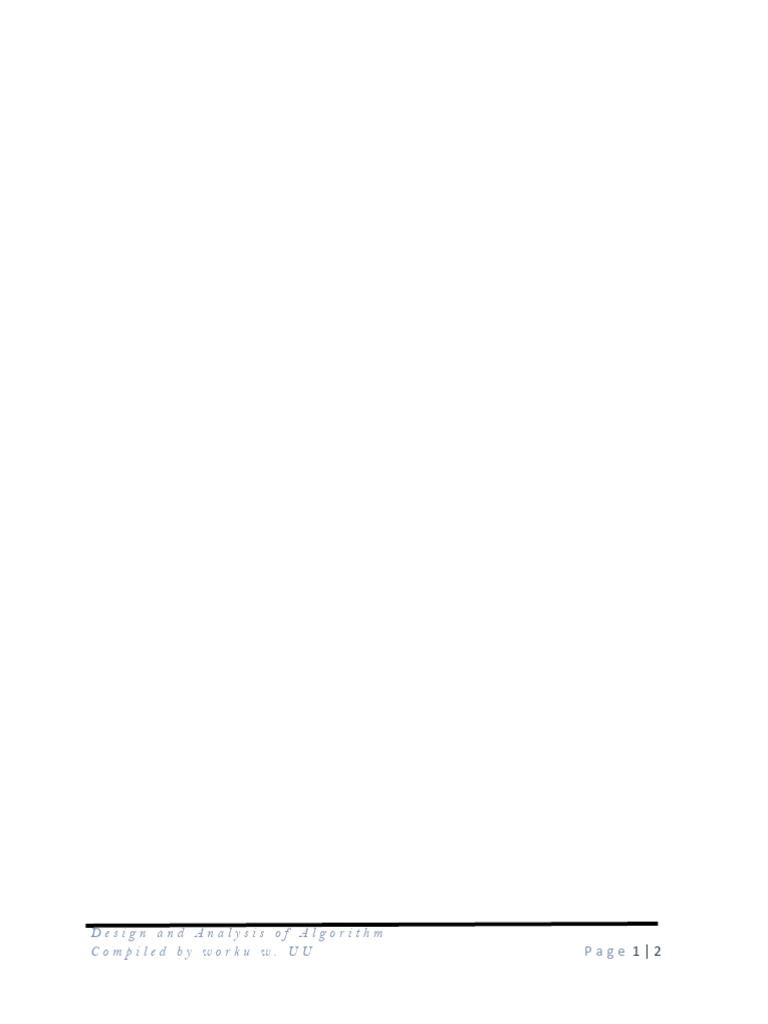 Design and Analysis of Aglrithm | PDF | Time Complexity | Dynamic Programming