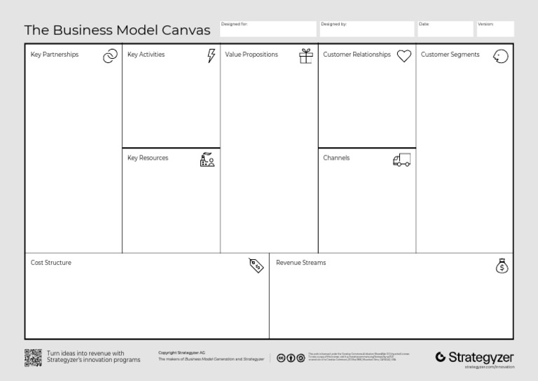 Business Model Canvas - Strategyzer PDF | PDF