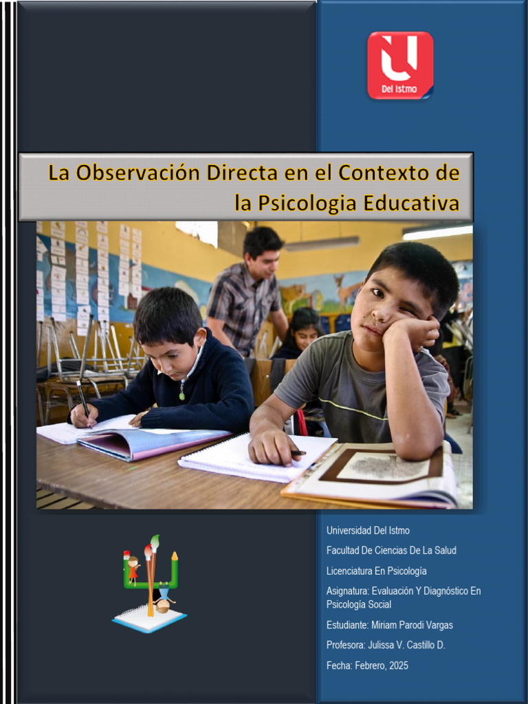 Eval. y Diagnóstico en Psic. Educat. Activ. 2 | PDF | Psicología Educacional | Sicología
