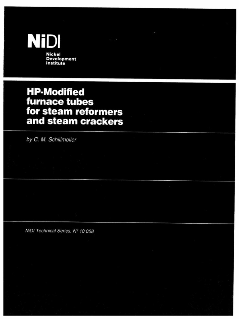 HP-Modified Furnace Tubes For Steam Reformers and Steam Crackers | PDF