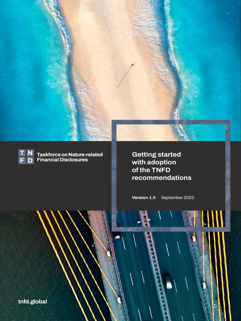 Getting Started TNFD v1 | PDF | Sustainability | Risk