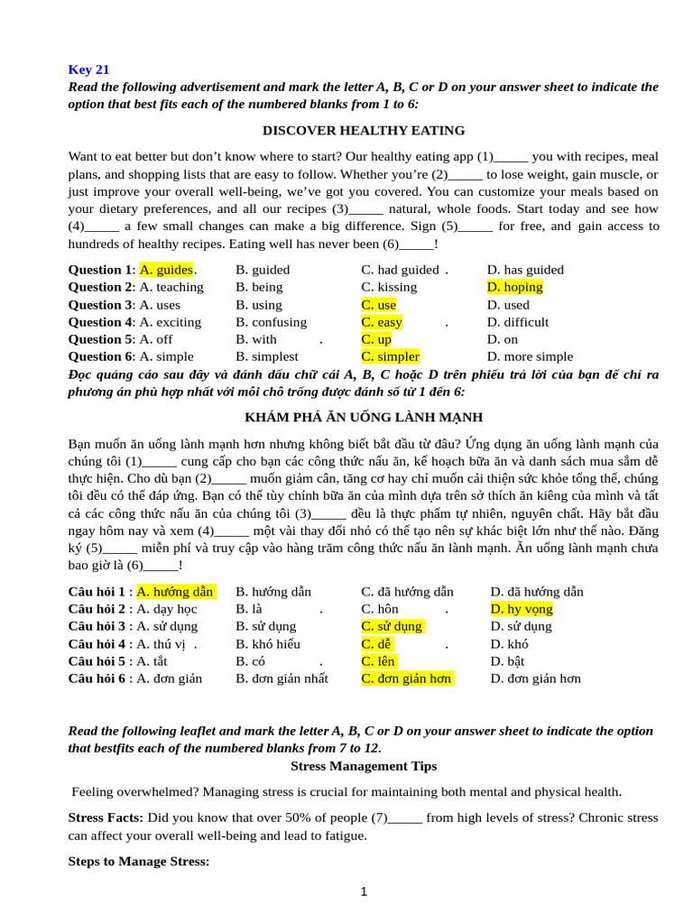 21 key | PDF