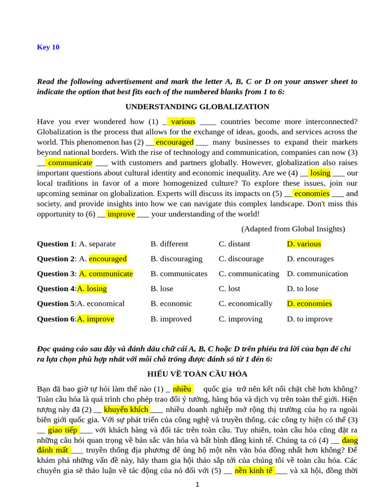 10 Key | PDF