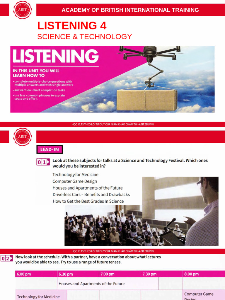 IELTS B - Listening 4 - Slides | PDF