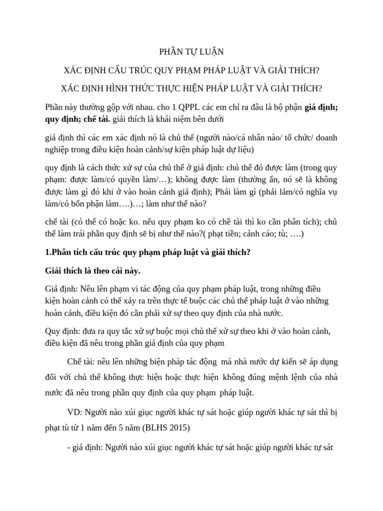 ÔN TẬP PLDC 2023 | PDF