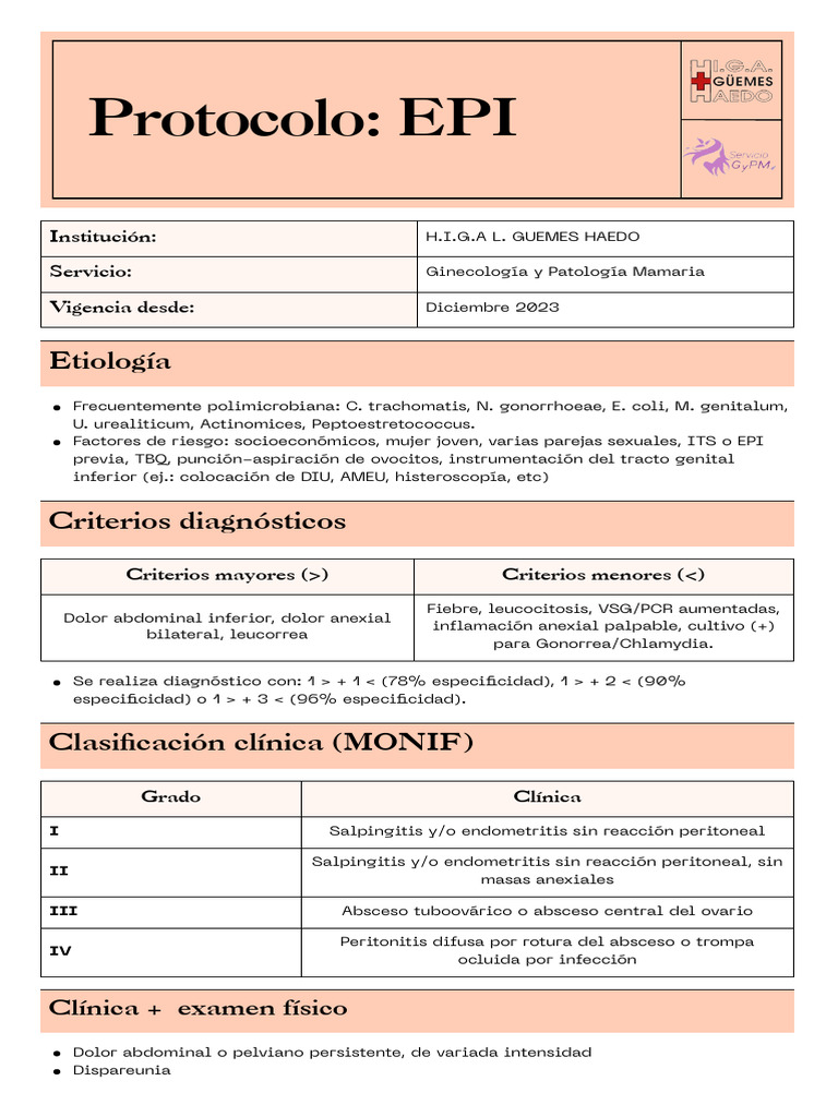 Protocolo EPI 2023 | PDF | Medicina | Enfermedades y trastornos