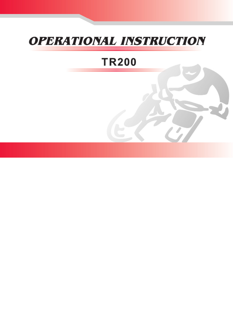 TR200 Users Manual 71040397 | PDF