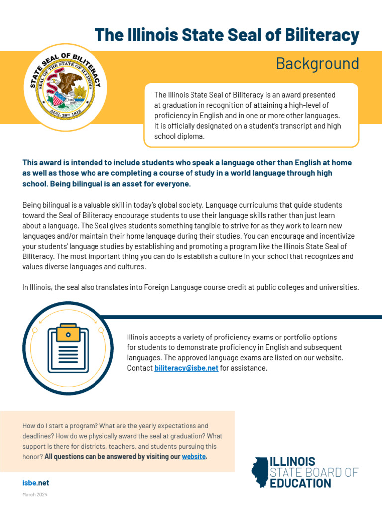 Seal-of-Biliteracy-At-a-Glance | PDF | High School Diploma ...