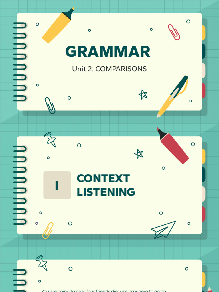 Grammar-Unit 2_ comparison | PDF