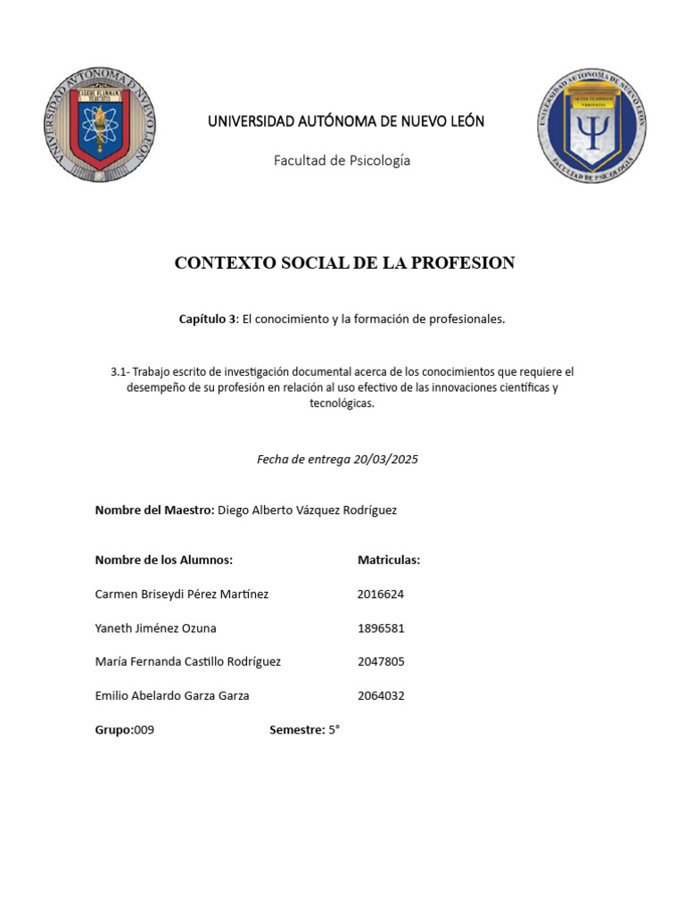 Eq2-Contx Soc-Act 3.1 | PDF | Sicología | Ciencias del comportamiento