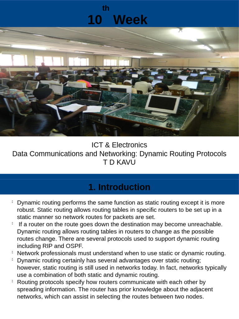 Dynamic Routing Protocols | PDF | Routing | Computer Network