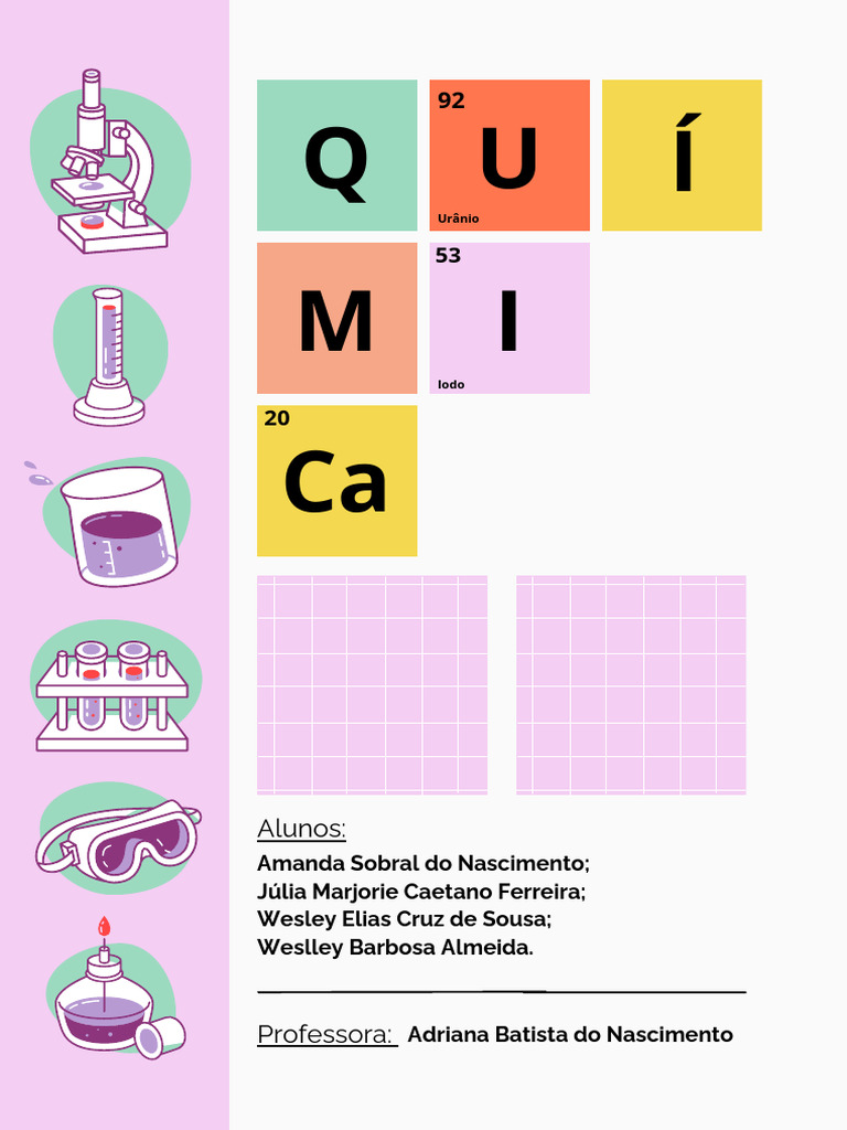 Capa para Trabalho de Química. - 20250317 - 173410 - 0000 | PDF