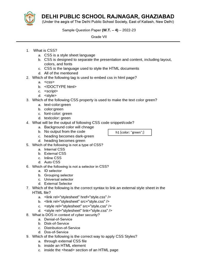 1674293037698_VII_CSS_Sample_QP | PDF