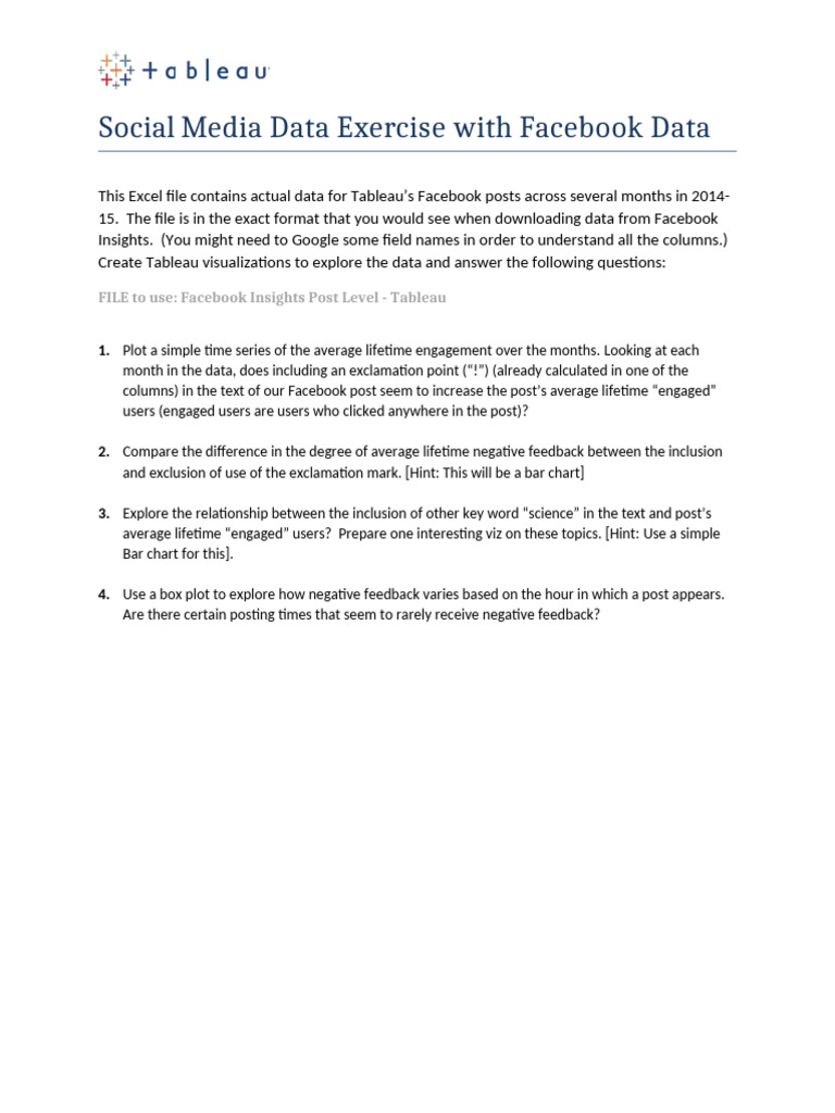 Social Media Data - Facebook | PDF