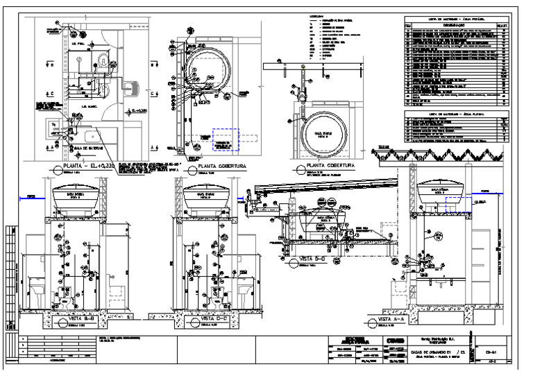 Ed-8.1-A3-2 - Casa de Comando E1 - Água Potável - Planta e Vistas-Model ...