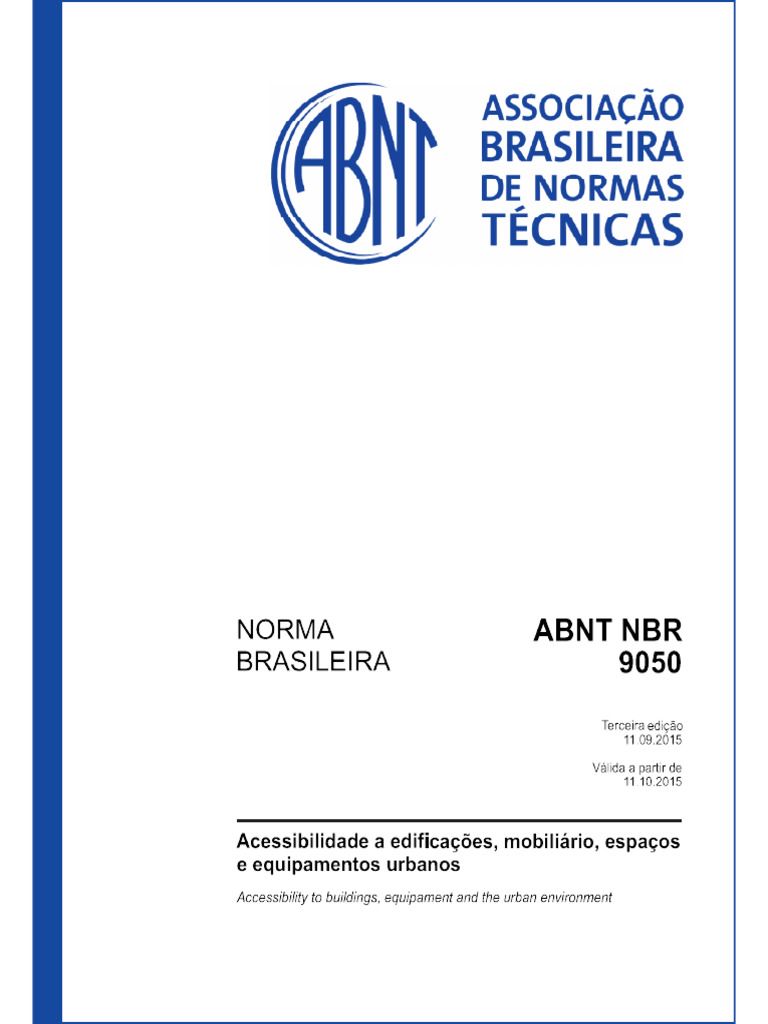 Norma NBR 9050 | PDF