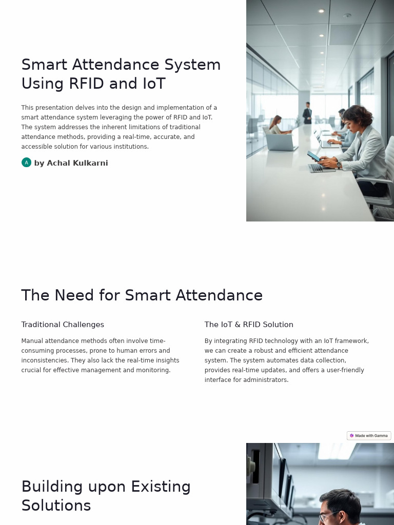 Smart RFID Attendance System with IoT | PDF | Radio Frequency ...