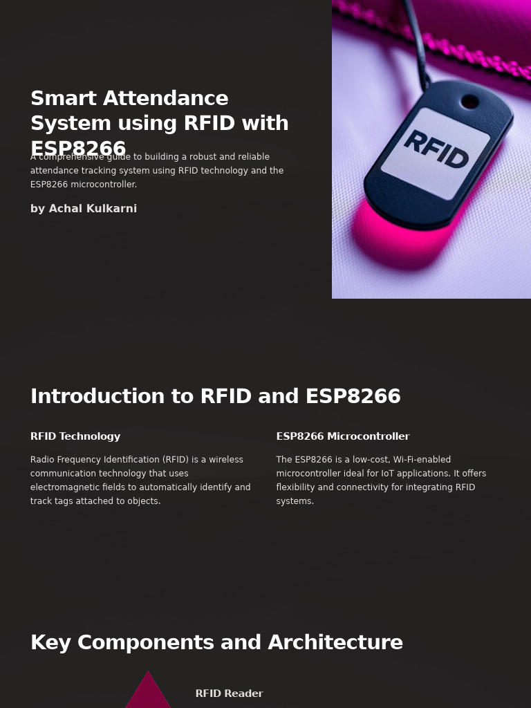 Smart Attendance System Using RFID With ESP8266 | PDF | Radio Frequency ...