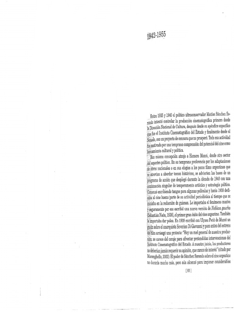 PEÑA, F. Cap 1942-1955. en Cien Años de Cine | PDF