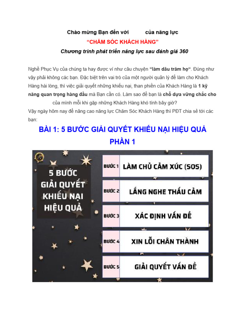 Bài 1 CSKH | PDF