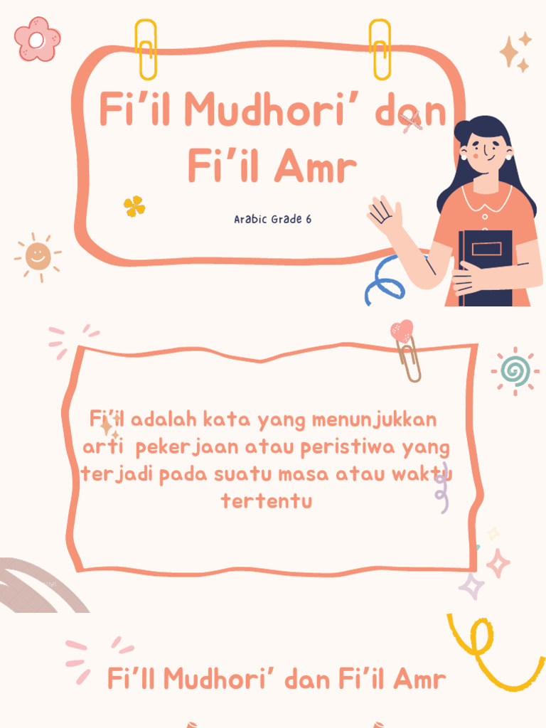 Fi'il Mudhori' Dan Fi'il Amr | PDF