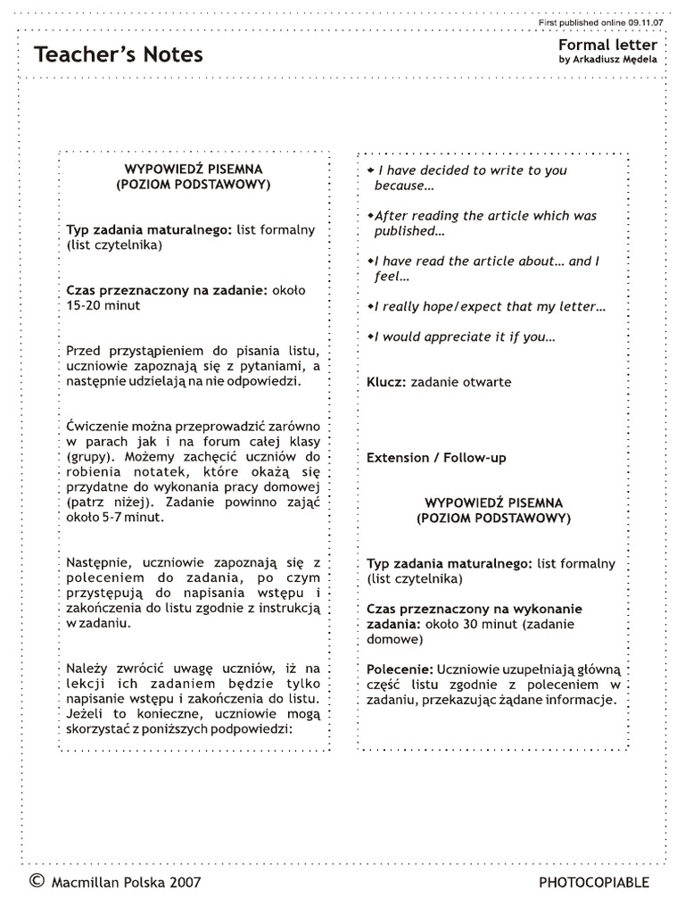 Formal Letter TN | PDF