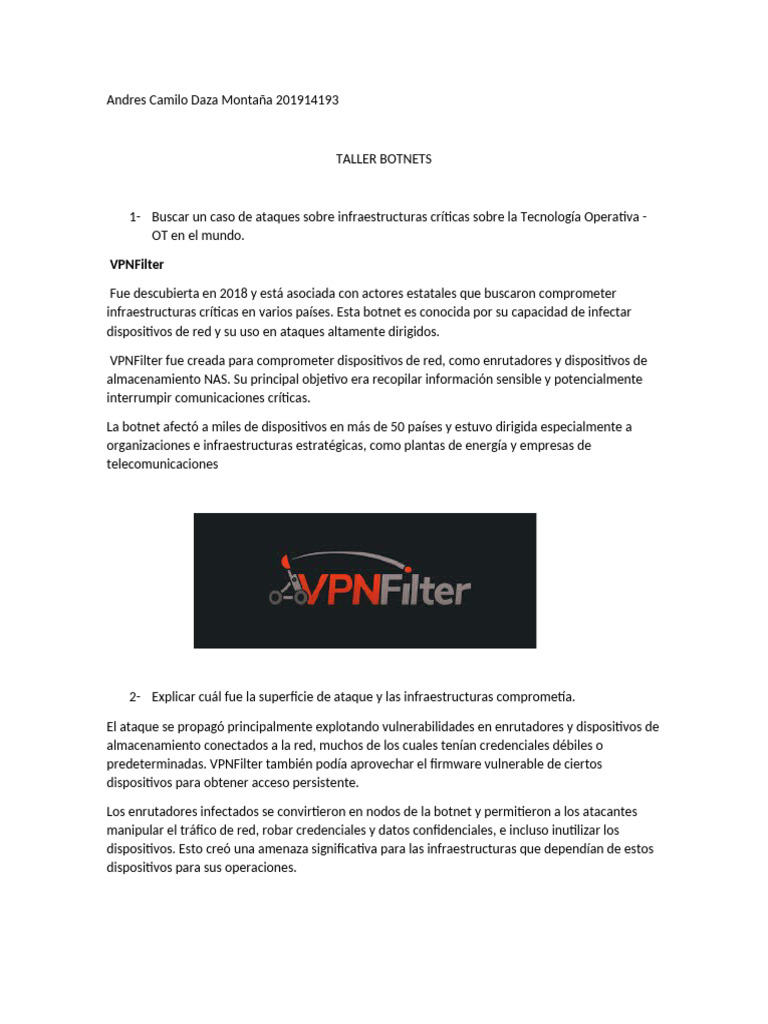 Taller BOTNET | PDF