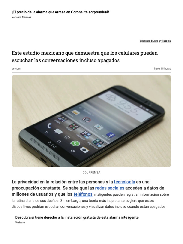 Este Estudio Mexicano Que Demuestra Que Los Celulares Pueden Esc | PDF ...