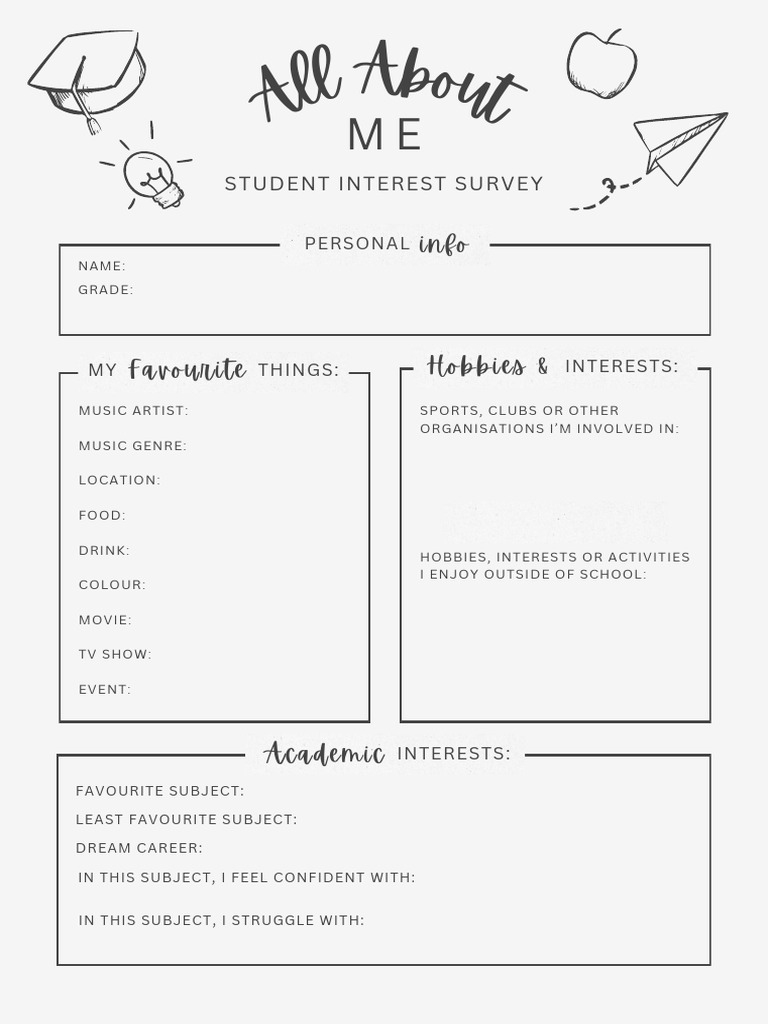 Student Interest and Learning Survey | PDF