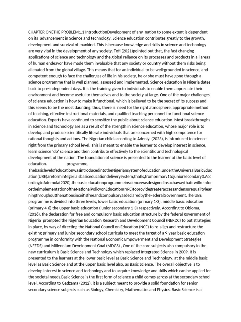 CHAPTER ONETHE-WPS Office | PDF | Learning | Teachers