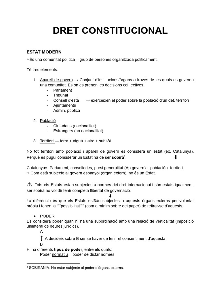 Dret Constitucional | PDF