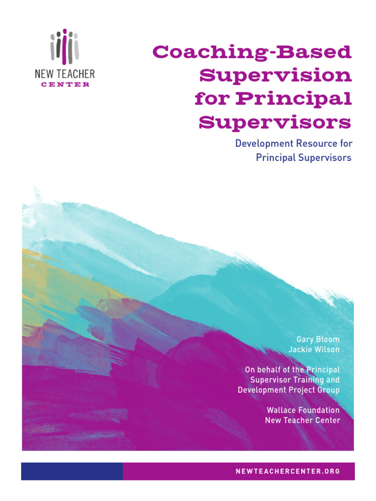 Coaching Based Supervison Toolkit | PDF | Teachers | Goal Setting
