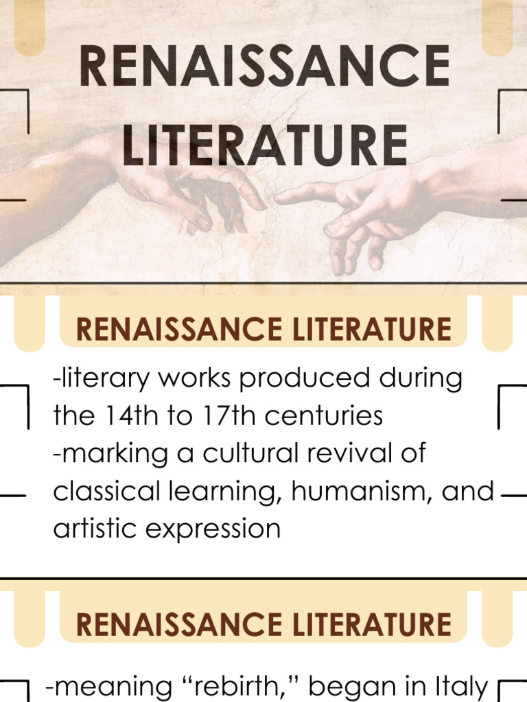 Renaissance Literature | PDF