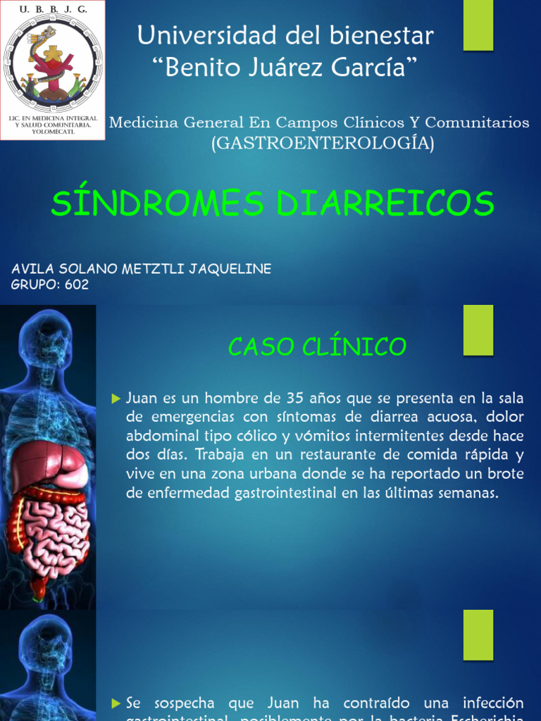 Sindrome diarreico | PDF | Diarrea | Especialidades Medicas
