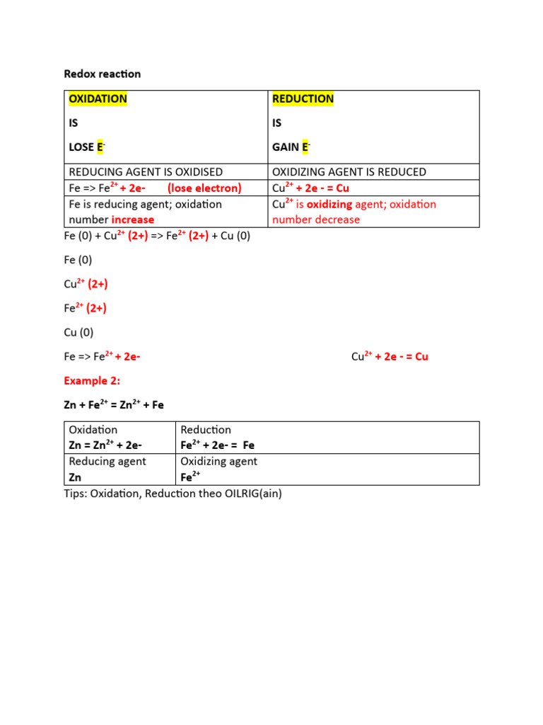 Redox Reaction Electrolysis | PDF | Redox | Ion